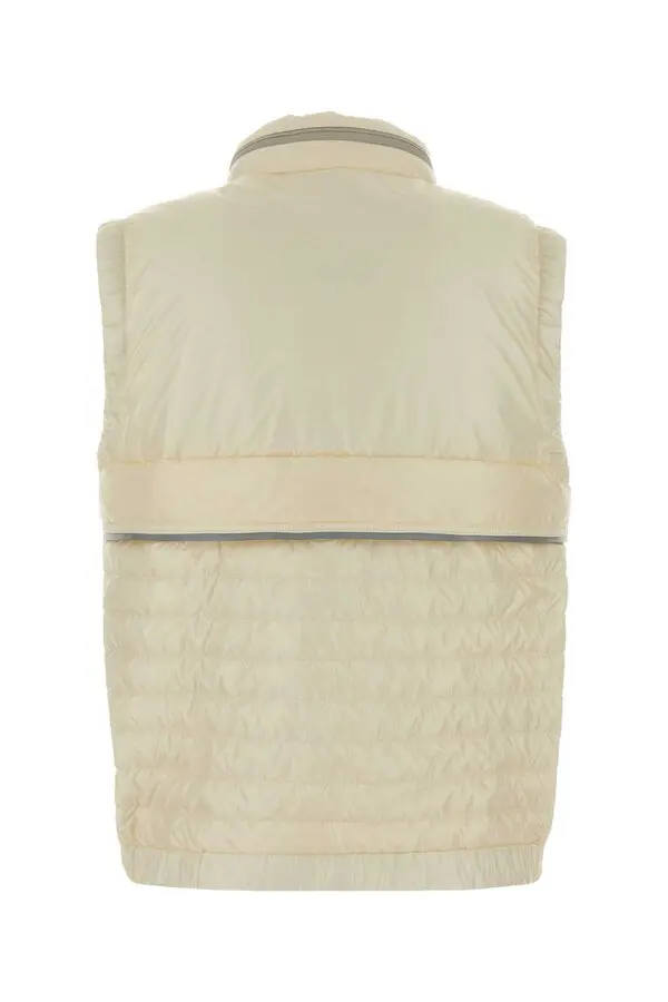 Moncler Cream Nylon Gumiane Down Jacket - Yellow