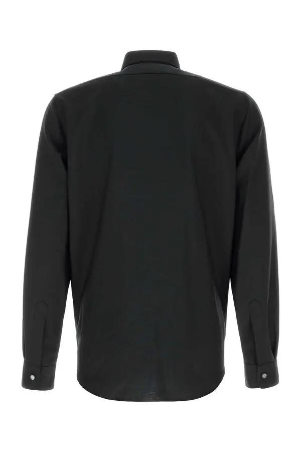 JIL SANDER Wool Blend Shirt - Black