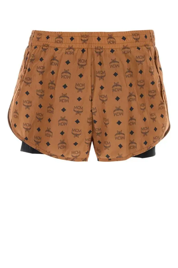 Mcm Printed Nylon Shorts - Multicolor