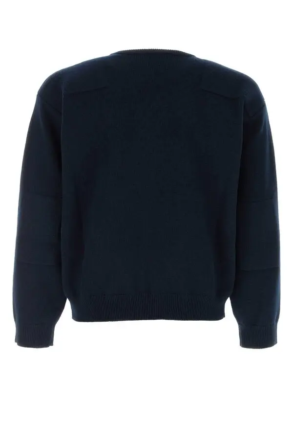 JIL SANDER Midnight Wool Blend Sweater - Blue