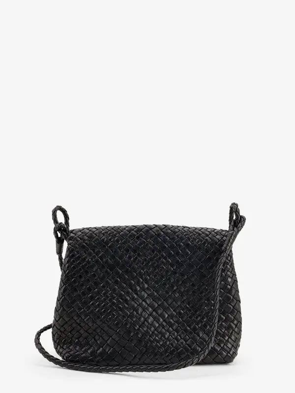 IBELIV Paris Vegetabletanned Leather Crossbody Bag With Woven Pattern