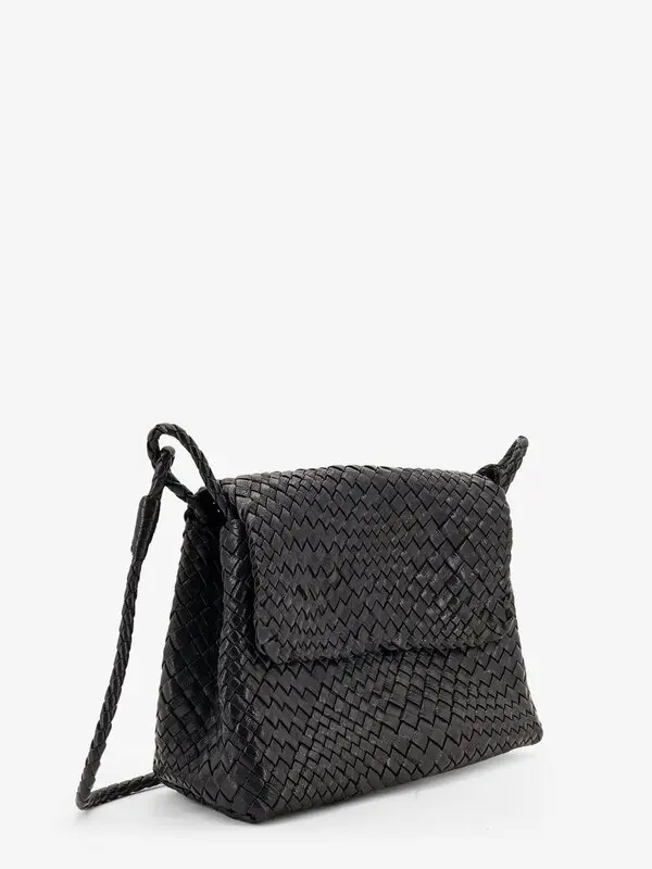 IBELIV Paris Vegetabletanned Leather Crossbody Bag With Woven Pattern