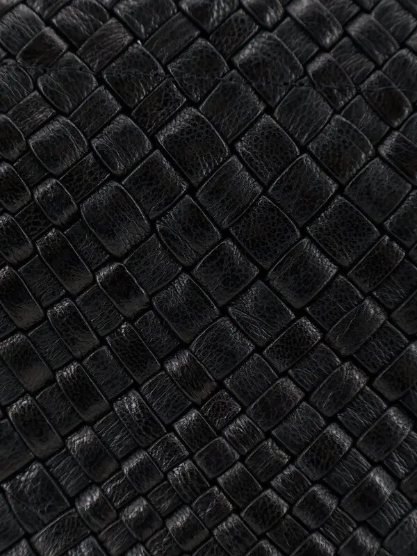 IBELIV Paris Vegetabletanned Leather Crossbody Bag With Woven Pattern