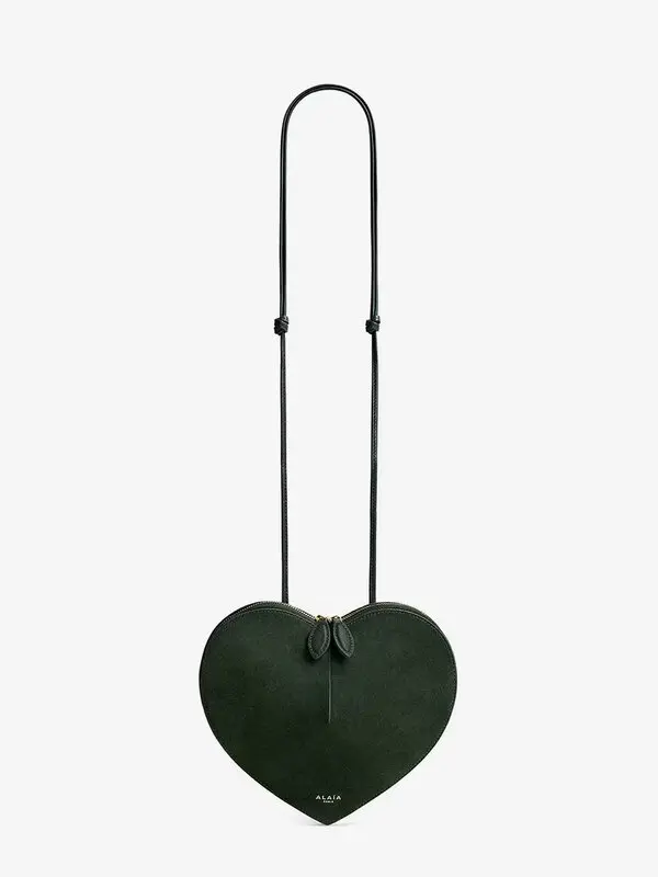 Alaïa Le Coeur Suede Crossbody Bag