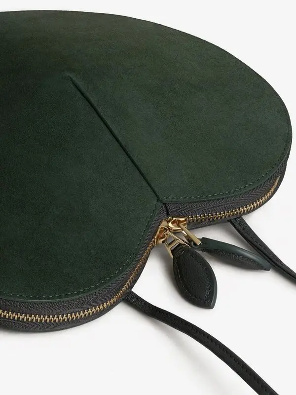 Alaïa Le Coeur Suede Crossbody Bag