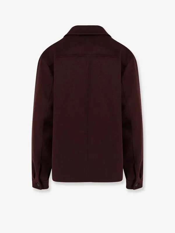 Vince Boiled Wool Jacket With Zip
