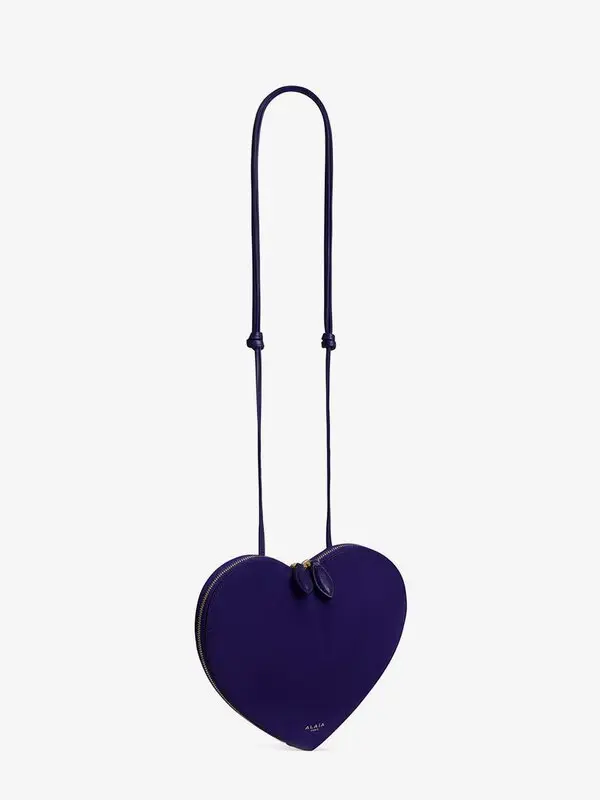 Alaïa Le Coeur Suede Crossbody Bag