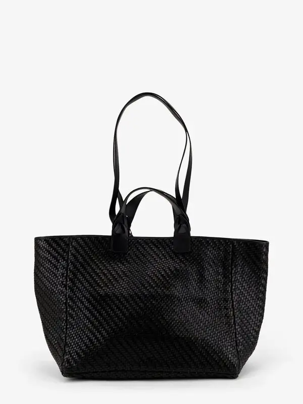 IBELIV Elmio Medium Vegetable Leather Shoulder Bag With Woven Pattern