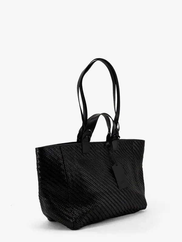IBELIV Elmio Medium Vegetable Leather Shoulder Bag With Woven Pattern