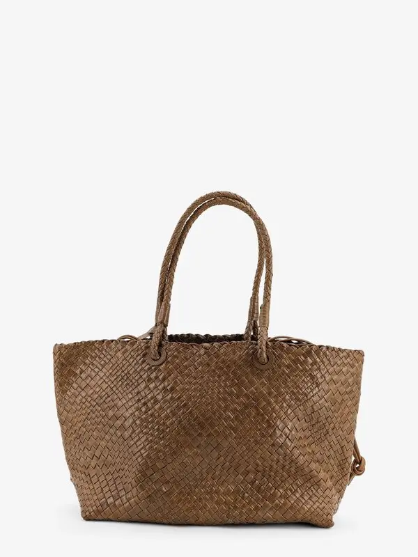 IBELIV Bazika Vegetabletanned Leather Shouder Bag With A Woven
