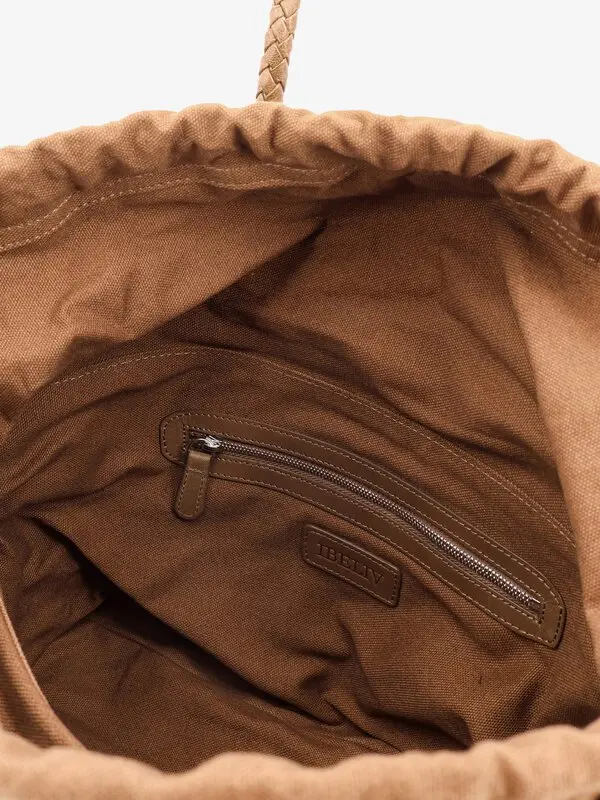 IBELIV Bazika Vegetabletanned Leather Shouder Bag With A Woven