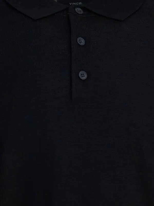 Vince Merino Wool Polo Shirt Sweater
