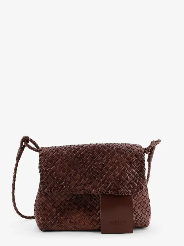 IBELIV Paris Vegetable Leather Shoulder Bag With Woven Pattern