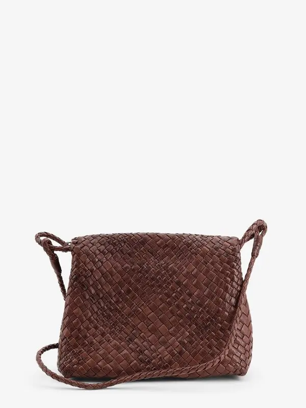 IBELIV Paris Vegetable Leather Shoulder Bag With Woven Pattern