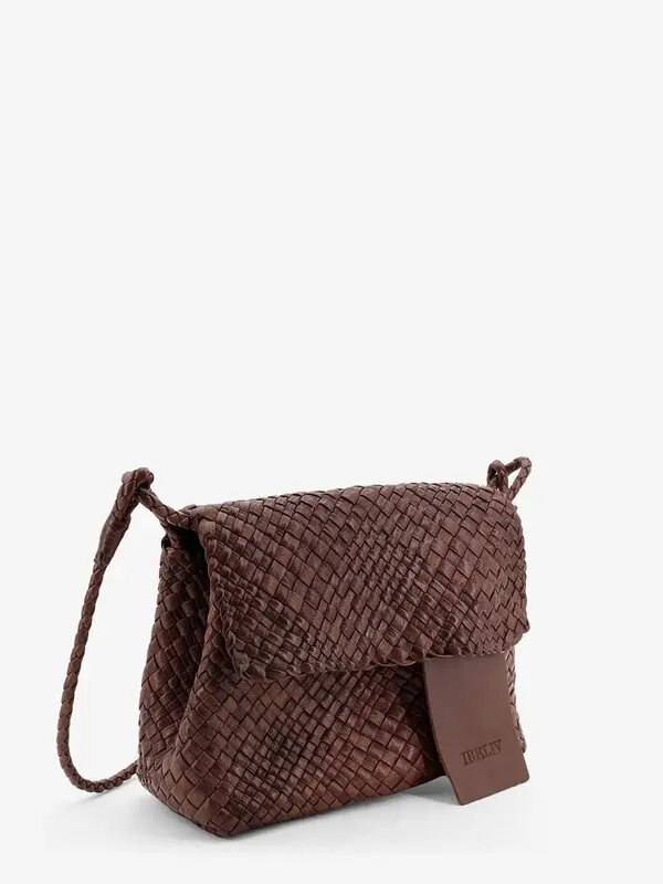 IBELIV Paris Vegetable Leather Shoulder Bag With Woven Pattern