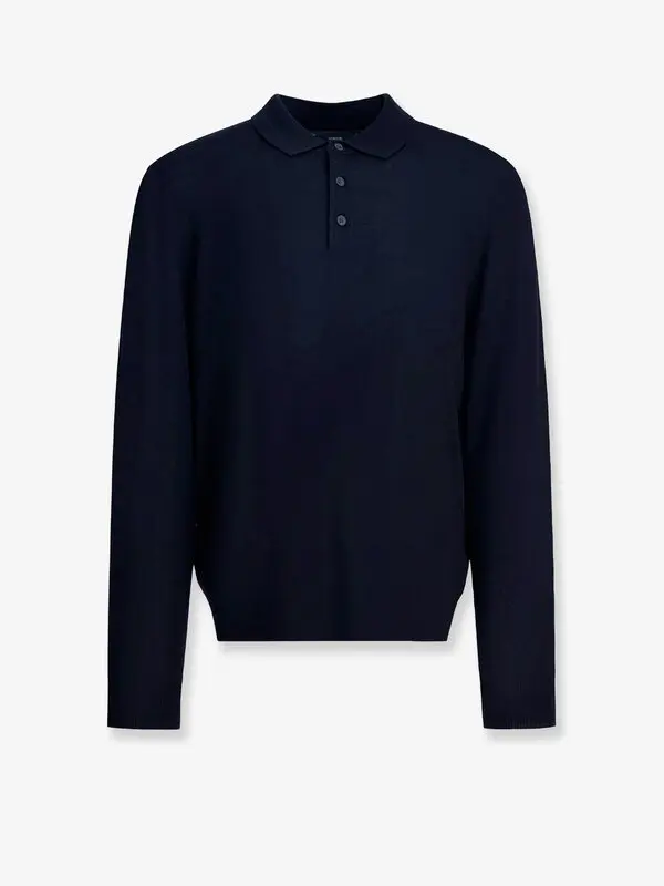 Vince Merino Wool Polo Shirt Sweater