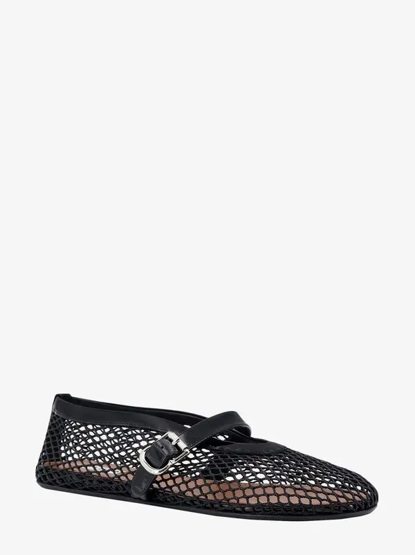 Alaïa Mesh Ballet Flats - Black