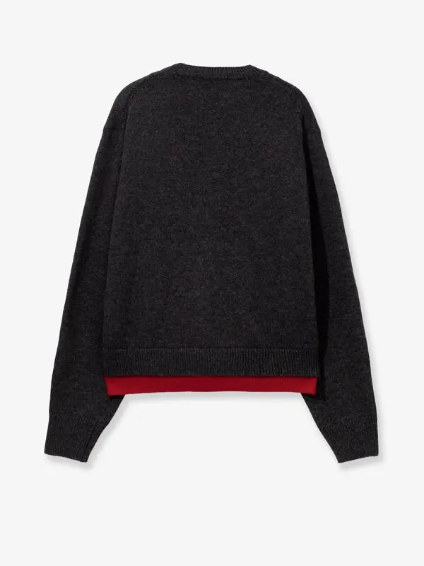 TONYWACK Layered Wool Blend Cardigan