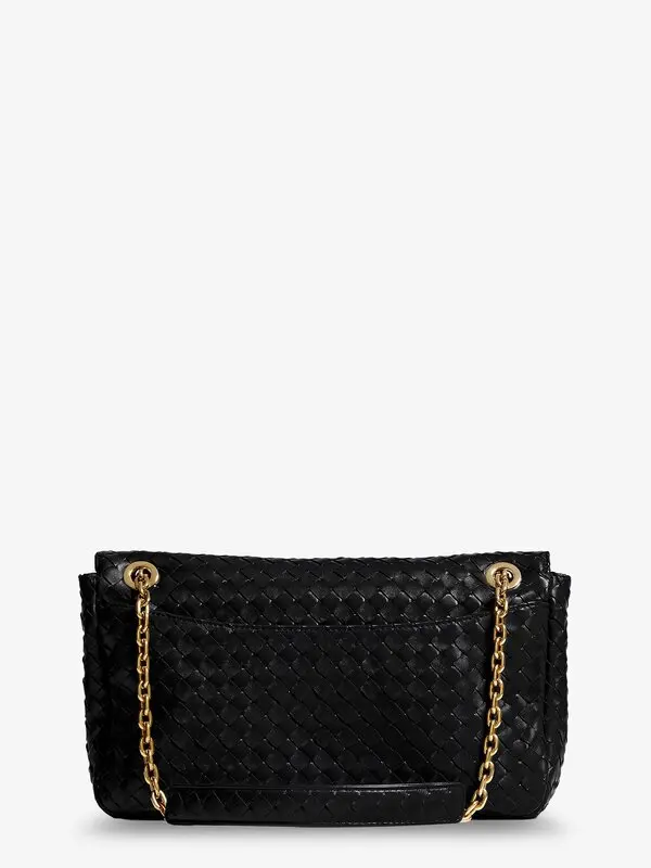 Bottega Veneta Madison Leather Shoulder Bag With Knot Detail