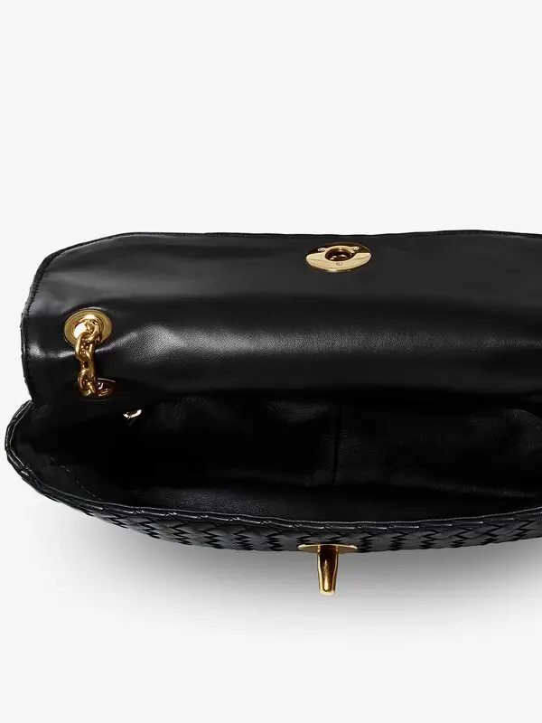 Bottega Veneta Madison Leather Shoulder Bag With Knot Detail