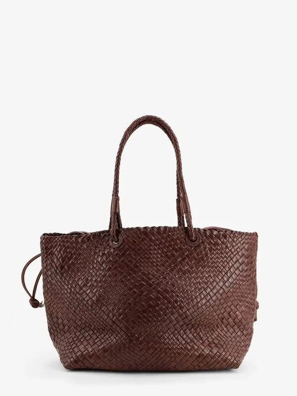 IBELIV Bazika Vegetable Leather Shoulder Bag With Woven Pattern