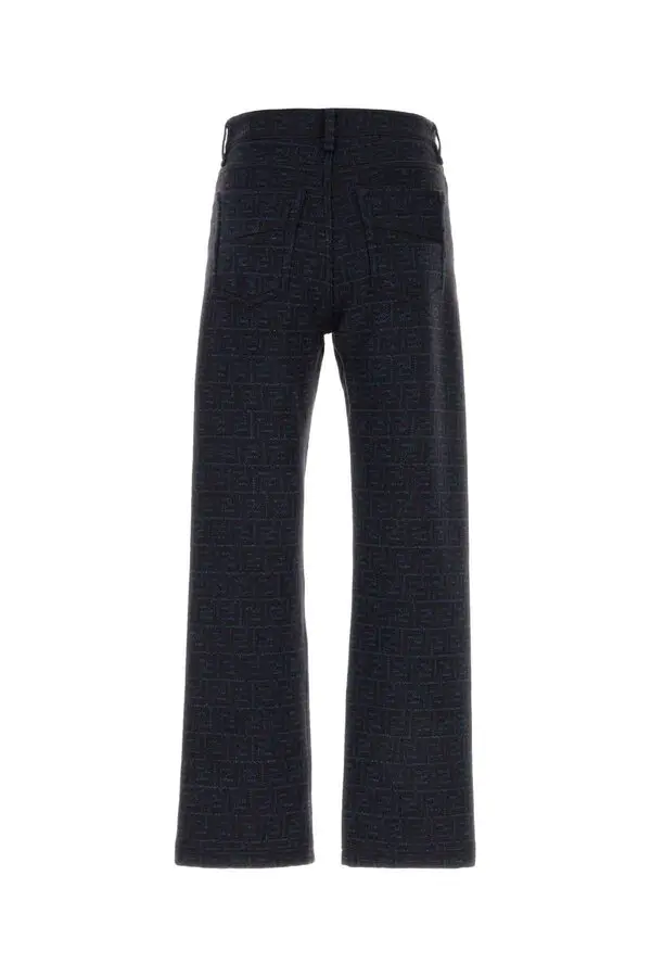 Fendi Embroidered Cotton Blend Pant