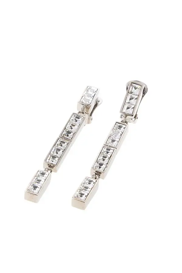 Alessandra Rich Embellished Metal Earrings