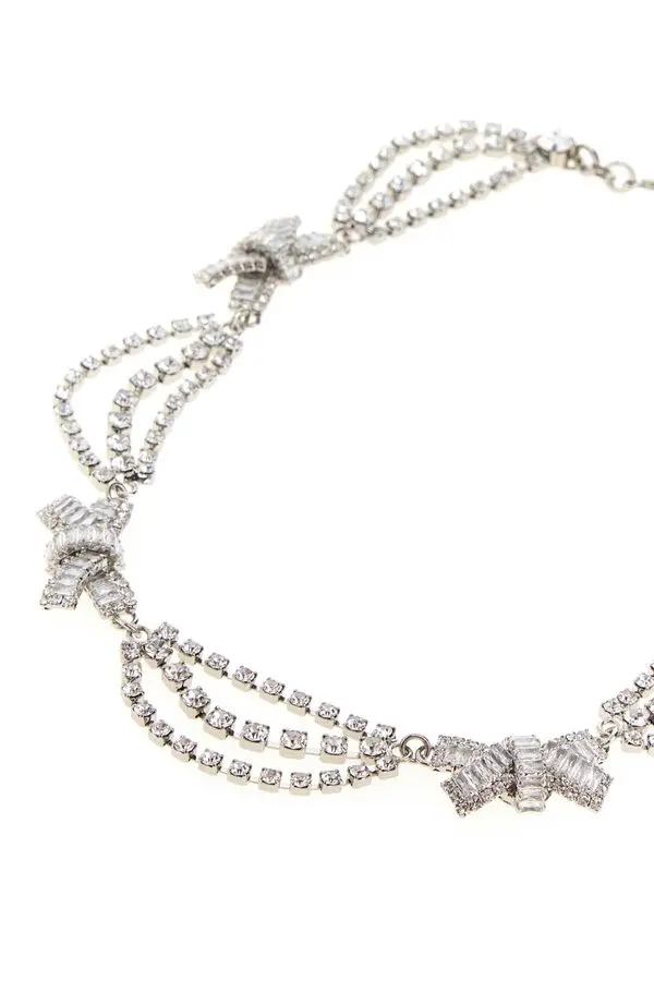 Alessandra Rich Embellished Metal Necklace