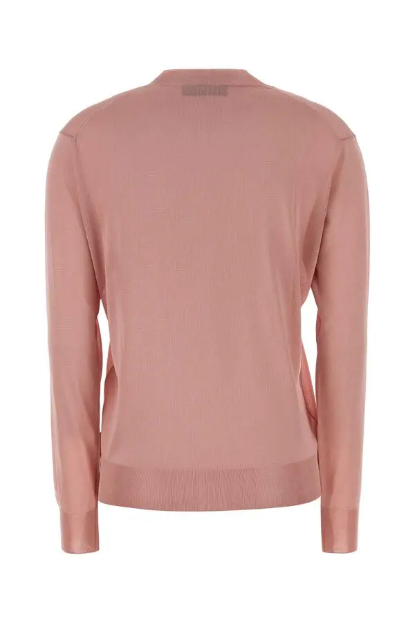 Fendi Stretch Viscose Sweater - Pink