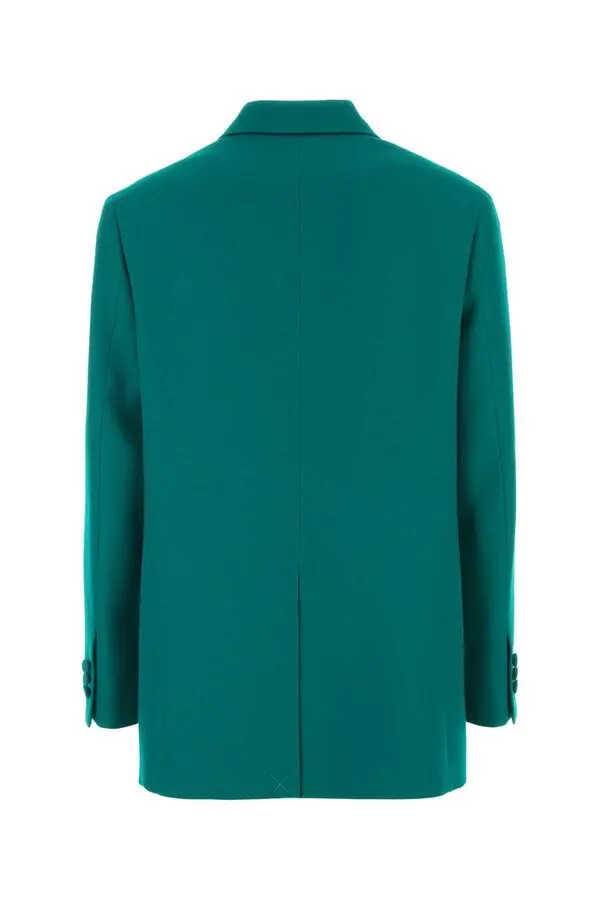 Fendi Turquoise Grain De Poudre Blazer