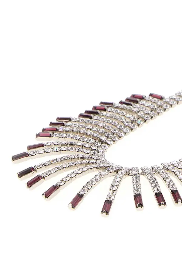 Alessandra Rich Embellished Metal Necklace