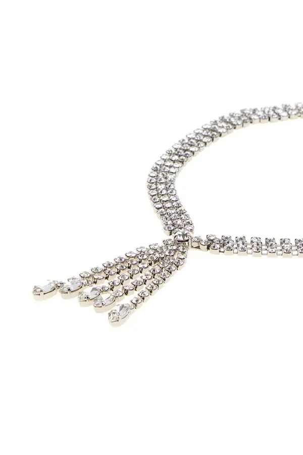 Alessandra Rich Embellished Metal Necklace