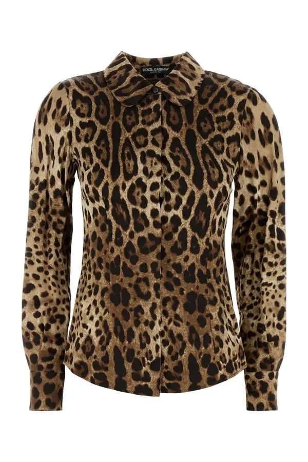 Dolce & Gabbana Printed Satin Shirt - Multicolor