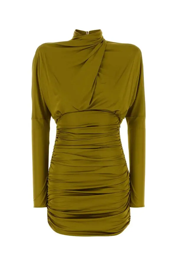 Balmain Pistachio Jersey Mini Dress