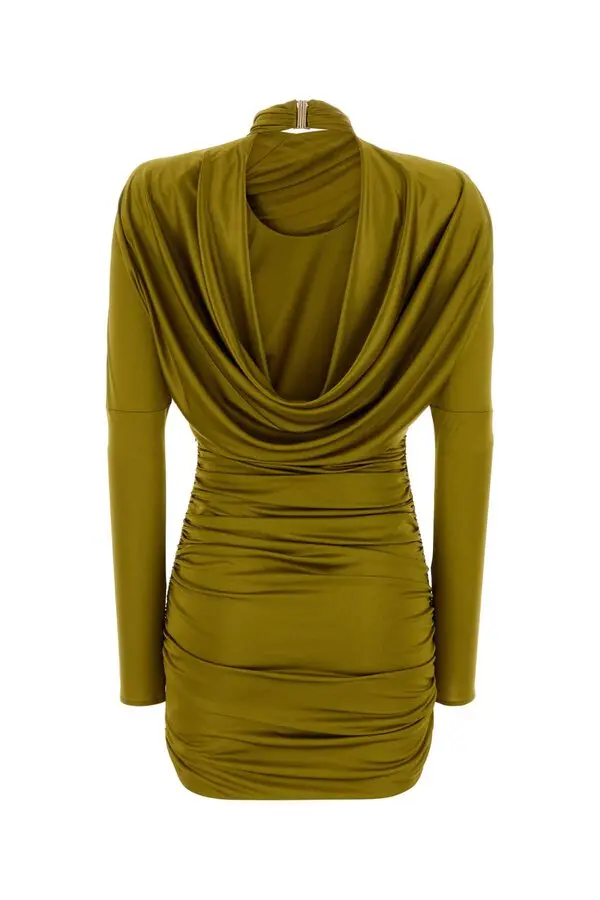 Balmain Pistachio Jersey Mini Dress