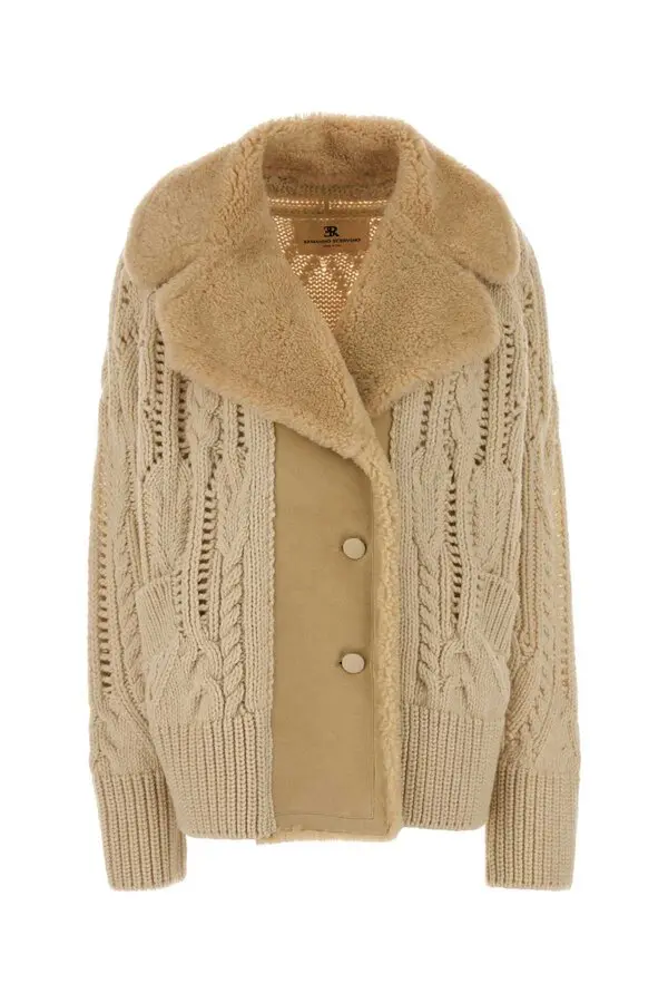ERMANO SCERVINO Ermanno Scervino Sand Wool Cardigan