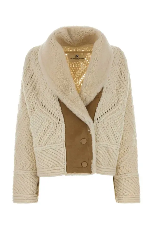 ERMANO SCERVINO Ermanno Scervino Ivory Wool Cardigan