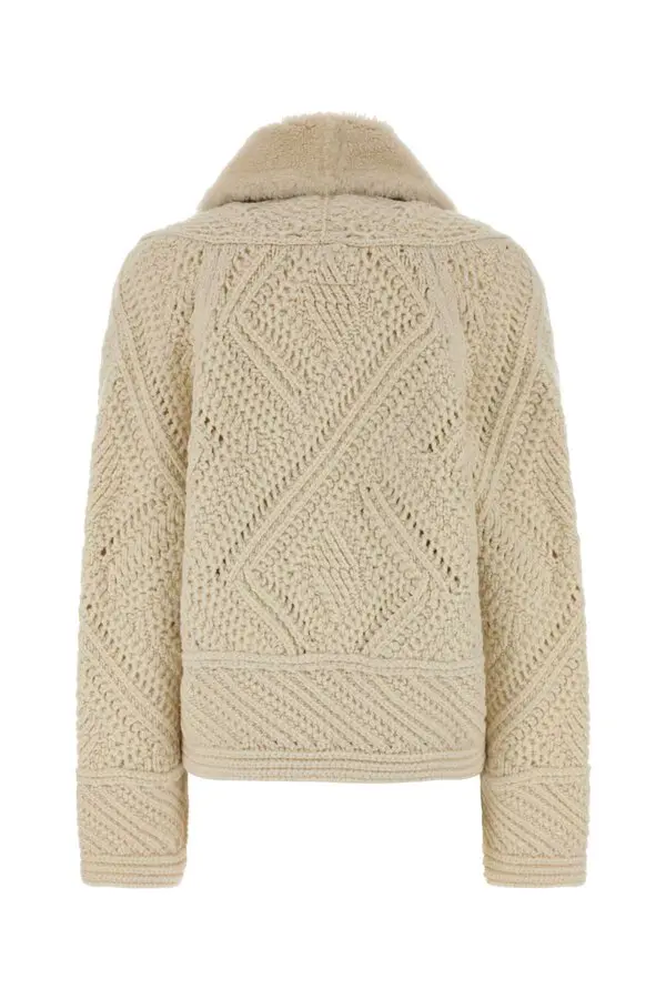 ERMANO SCERVINO Ermanno Scervino Ivory Wool Cardigan