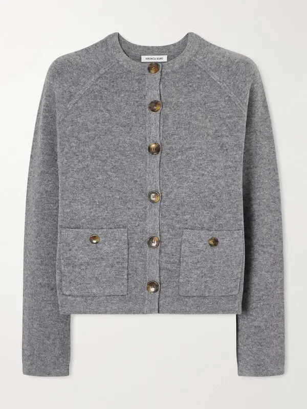 Veronica Beard Elwood Wool-blend Cardigan - Gray