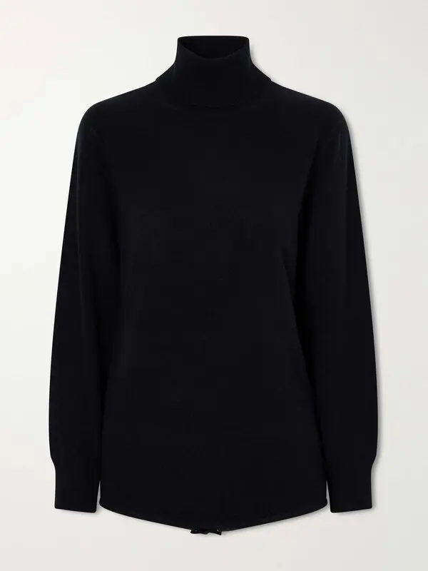 ALLUDE Wool And Cashmere-blend Turtleneck Bodysuit