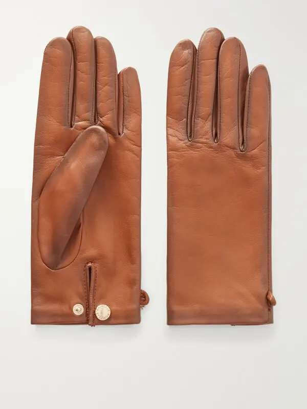 AGNELLE Olga Leather Gloves