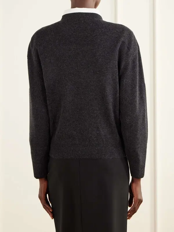 ALLUDE Wool And Cashmere-blend Sweater