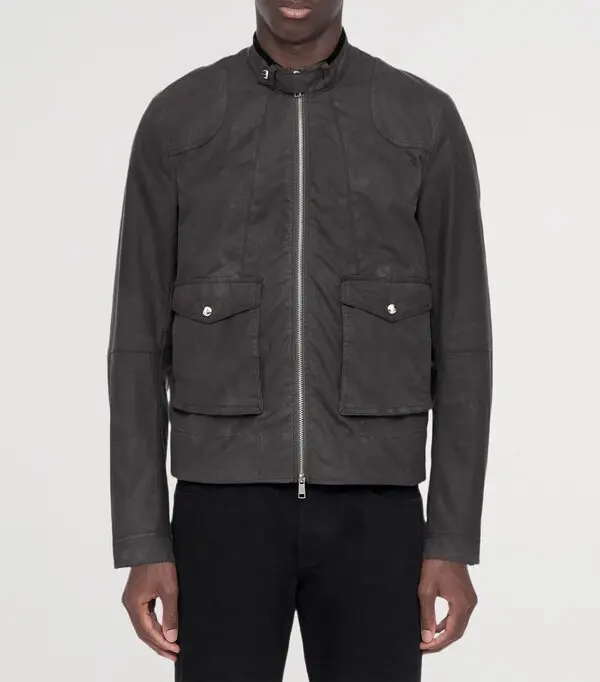 ALLSAINTS Waxed Cotton Kirk Racer Jacket