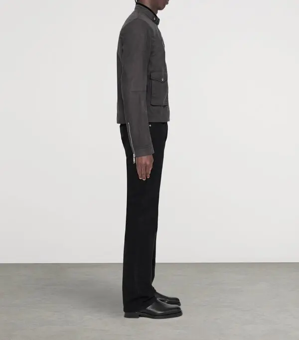 ALLSAINTS Waxed Cotton Kirk Racer Jacket
