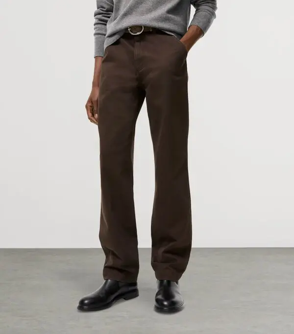 Burberry Cotton Twill Straight Chinos