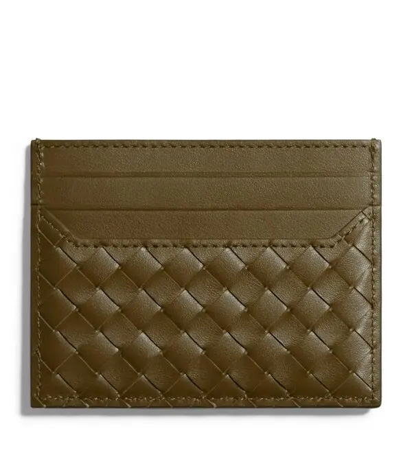 Bottega Veneta Leather Intrecciato Piccolo Card Holder