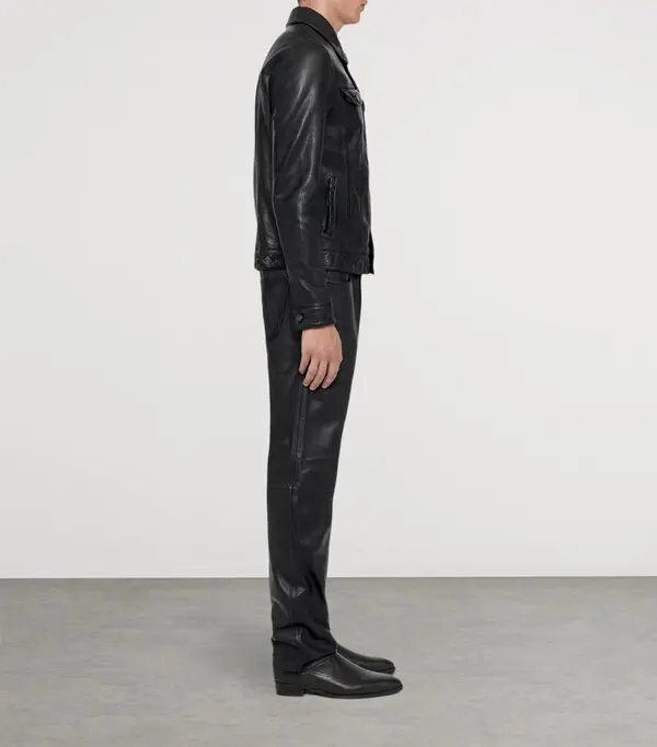 ALLSAINTS Sheepskin Chaiyo Trucker Jacket