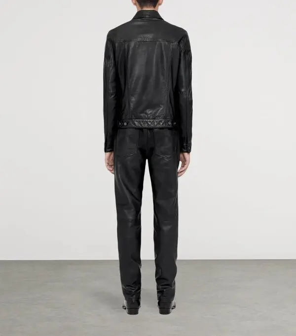 ALLSAINTS Sheepskin Chaiyo Trucker Jacket