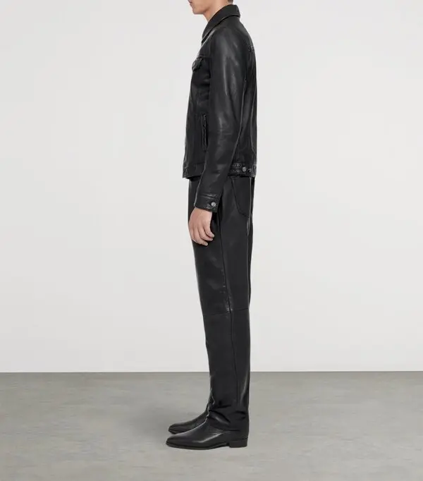 ALLSAINTS Sheepskin Chaiyo Trucker Jacket
