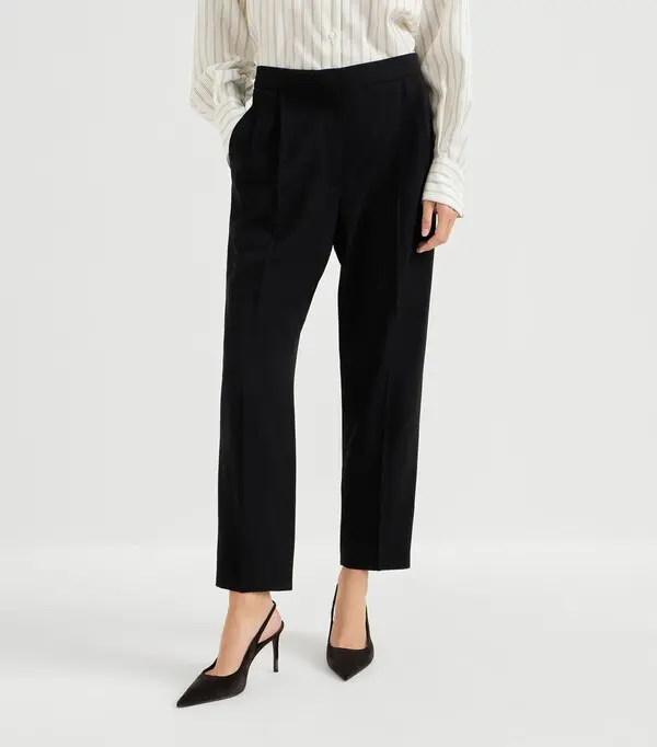 Brunello Cucinelli Pleated Tuxedo Trousers